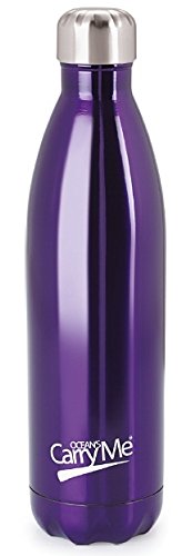 CarryMe Aqua Stainless Steel Hot & Cold Bottle, 750 ml, Blue : Amazon ...