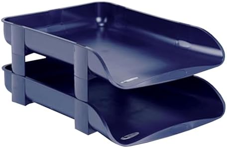 Stackable Plastic Letter Rack Filing Desk Tray A4 Document File Holder ...