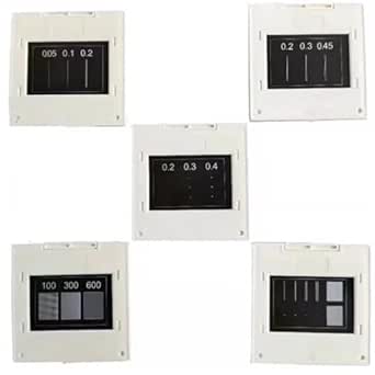 Amazon.co.jp: Microscope Accessories Kit 5pcs 50X50mm Single and Double ...