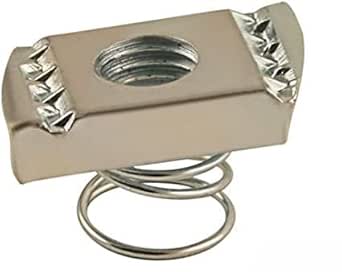 Pack of 50 M10 Short Spring Channel Nuts - Zinc Plated : Amazon.co.uk ...