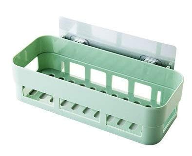 Plastic Bathroom Storage Shelf Organization with Rack Basket with Self ...