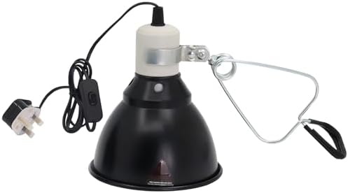 Houtokit Reptile Heat Lamp Holder with Clip, 300W E27 Pet Bulb Holder ...