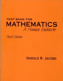 Amazon.com: Test Bank for Mathematics: A Human Endeavor: 9780716725695 ...