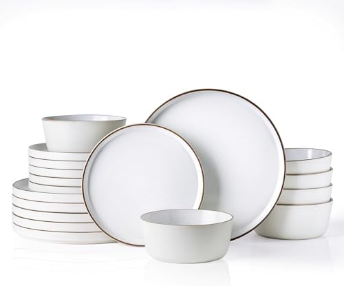 Amazon.com | Corelle 18-Piece Round Dinnerware Set, Service for 6 ...