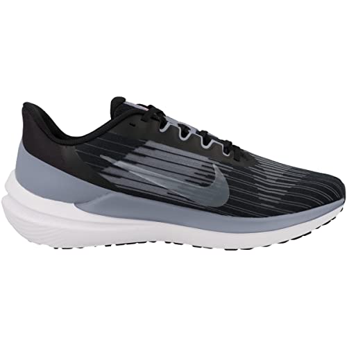 Nike Mens AIR Winflo 9 Black /White-Ashen Slate-Pink Spell Running Shoe ...