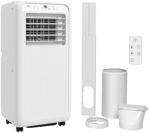HOMCOM 9000 BTU Air Conditioning Unit, 3-in-1 Portable Air Conditioner ...