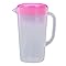 JanJean 2L Plastic Pitcher Jug with Lid, Dishwasher Safe Plastic Jug ...