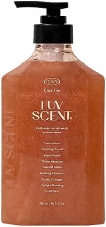 Amazon.co.jp: LUV SCENT ラブセント スクラブウォッシュ コージーファイヤー 500mL : ビューティー