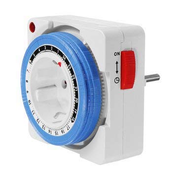 3NH® 230V 16A 24 Hour Mechanical Timer Switch Outlet Mechanical Timing ...