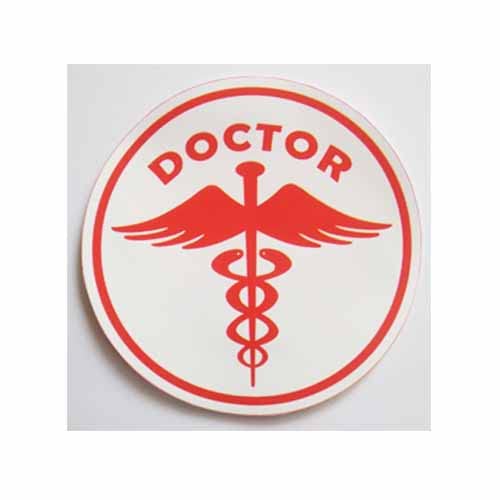 Claw cuts - Doctor Logo Sticker with Lamination for Cars & Bikes ...