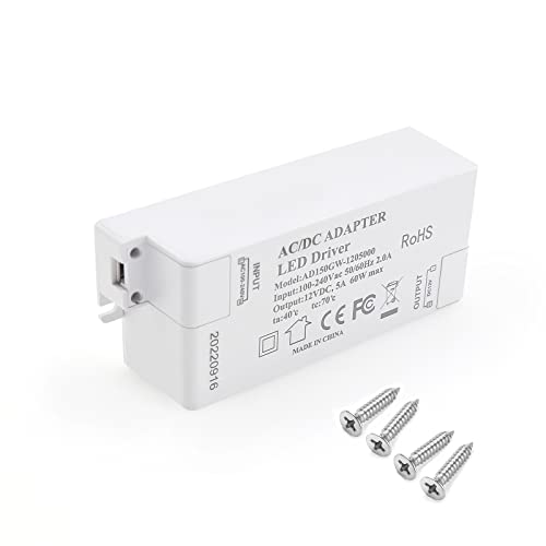 Premium 12V LED Driver for High-End LED Strip Lights, Elegant Cabinet ...