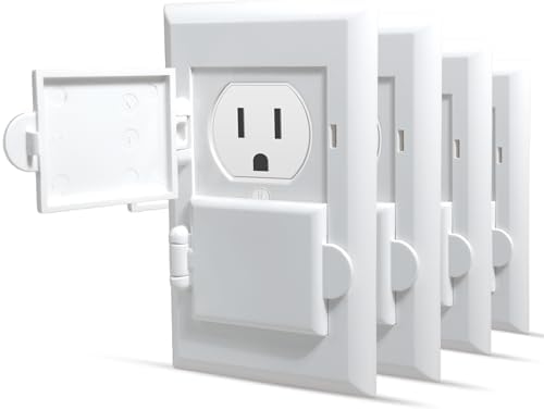 Amazon.com : Outlet Covers Baby Proofing - 4 Pack Baby Proof Safety ...