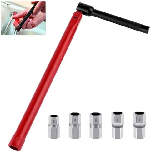 Adjustable Tap Spanner Set with 5 Changeable 8-13mm Nut, Faucet ...