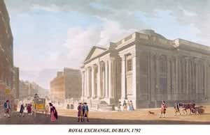 Amazon.com: Royal Exchange, Dublin, 1792 - 12x18 Framed Print in Gold ...