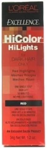 Amazon.com : L'Oreal Excellence HiColor Red 1.2 oz : Chemical Hair Dyes ...