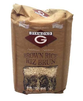 Amazon.com : Diamond G Brown Rice 5 Lb Bag (Pack of 2 Bags) : Grocery ...