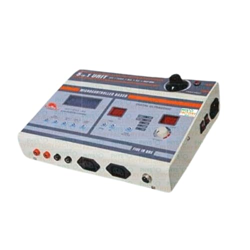 PHYSIO FACTORY Physiotherapy Machine 5 In 1 Combo IFT MS TENS US DEEP ...