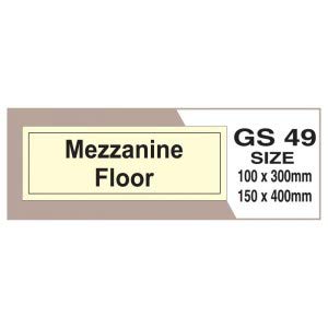 Mezzanine Floor Sign (GS49) Size 100 x 300 mm Brand GSES : Amazon.in ...