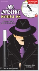 Mr. Mystery Invisible Ink Game Book: Secret Agent Spy Book ...