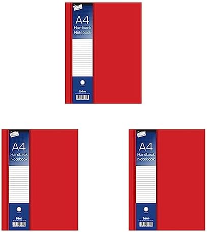Just stationery A4 Ruled Hardback Book (Pack of 3) : Amazon.co.uk ...