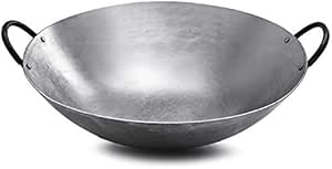 Amazon.com: Hand Forged Iron Wok, Profession Chinese Heavy Canton Style ...