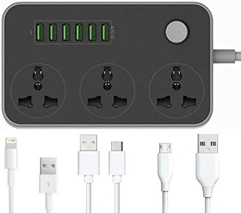 Shuttle Art Extension Board with USB Port, Power Strip Surge Protector ...