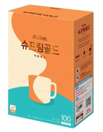 Snapklik.com : Maxim Supreme Gold Coffee Mix Korean Instant Coffee Packets