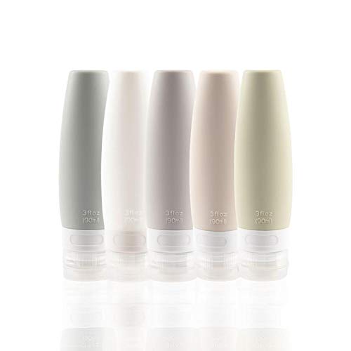 Amazon.com: TSA Certified Portable Silicone Travel Bottle Set, Leak ...