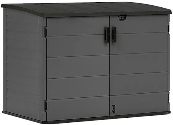 Amazon.com : Stow-Away Horizontal Storage Shed, Outdoor Storage Box ...