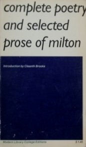 The Complete Poetry and Selected Prose of John Milton (Modern Library ...