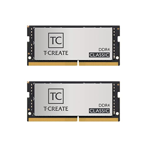 TEAMGROUP T-Create Classic DDR4 SODIMM 64GB Kit (2 x 32GB) 3200MHz(PC4 ...