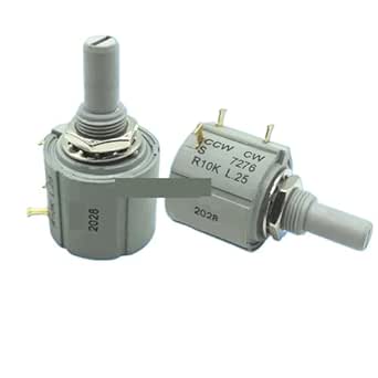 1pcs Multi-Turn Wire Wound Potentiometer 7276 R100 R1K R2K R5K R10K ...