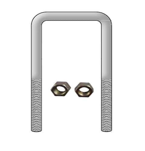 Square U-Bolt 3/4" Thick x 3-1/8" ID x 16" Long w/Zinc Plated Nuts ...