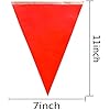 Amazon.com: AuTop 100 Feet Solid Red Pennant Banner Flags String ...