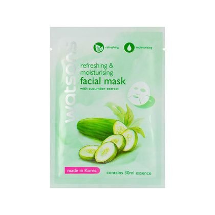 Amazon.com : 3 Packs Watsons Refreshing & Moisturising Facial Mask with ...