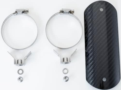 Amazon.com: Universal Carbon Fiber Exhaust Heat Shield, Pipe Cover ...