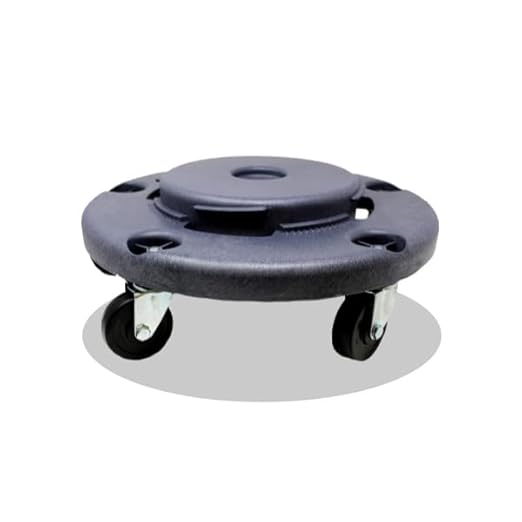 Amazon.com: Zion Jan-San USA Premium Brute Trash Can Dolly with Smooth ...
