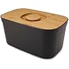 Joseph Joseph Bread Bin with Cutting Board Lid, Black, 8 : Amazon.co.uk ...