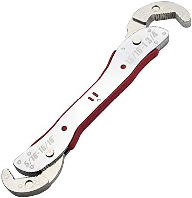 WORKPRO 2-Piece Adjustable Wrench Spanner Set, High Carbon Steel Multi ...