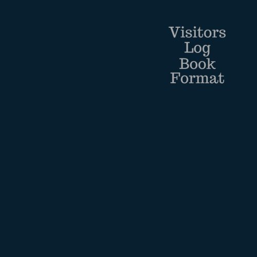 Buy Visitors Log Book Format: Blue Large Design Visitor Log Book ...