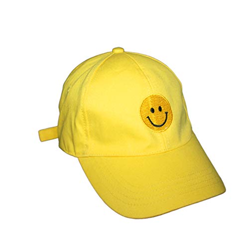 Buy Malvina Boy's Yellow Smiley Cap Free Size/Travelling Cap/Vloggers ...
