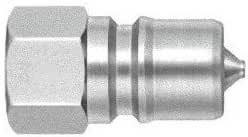Nitto Koki 3P-A-FKM-SUS304 SP Coupler for Medium Pressure, Type A Plug (for Male Screw Mounting ...