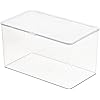 Amazon.com: ZEXALOR Clear Plastic Storage Bin with Lid, Organizer for ...