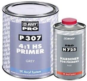 Amazon.com: HB Body P307 Acrylic 4:1 Gray HS Primer & Fast Hardener 5 ...