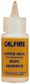 Calfire Super Seal High Temperature Stove Rope Glue Adhesive : Amazon ...