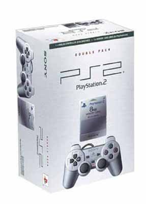 PlayStation 2 Peripheral Double Pack silver (MemoryCard 2 + DualShock ...