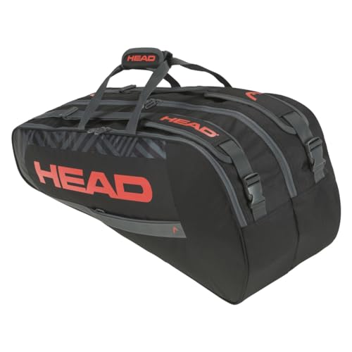 HEAD Base Racquet Bag Tennis Bag, Black/Orange, S – BigaMart