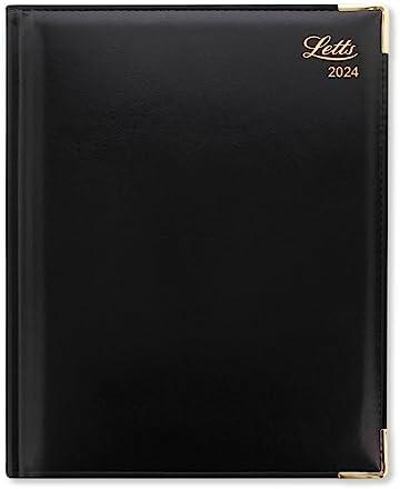 Letts Lexicon Quarto 2024 week to view diary with appointments - black ...