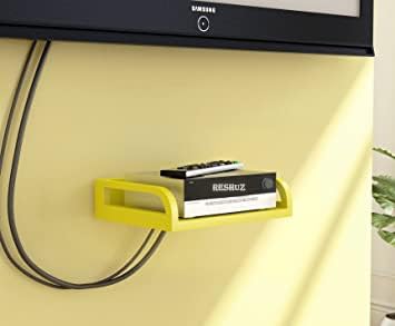 RESHUZ Engineered Wood Set Top Box Stand Wall Mount for Home Wall Shelf ...