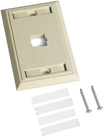 CommScope Flush Mounted Faceplate - Ivory - 1 Gang - 1 Port : Buy ...